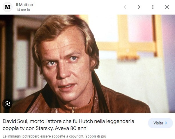 Addio a David Soul: morto l'indimenticabile Hutch di "Starsky e Hutch ...